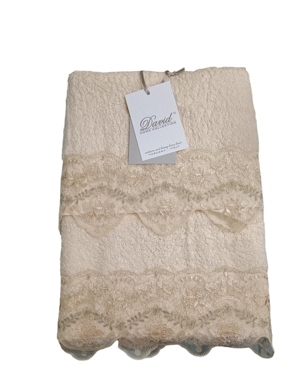 Set Asciugamani 1+1 David Pizzo Nuovo Spugna di Cotone